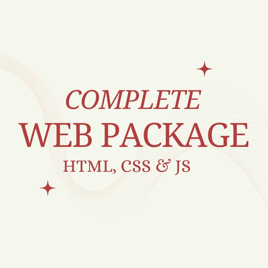 Complete Web Package Html Css And Javascript Kaliyona